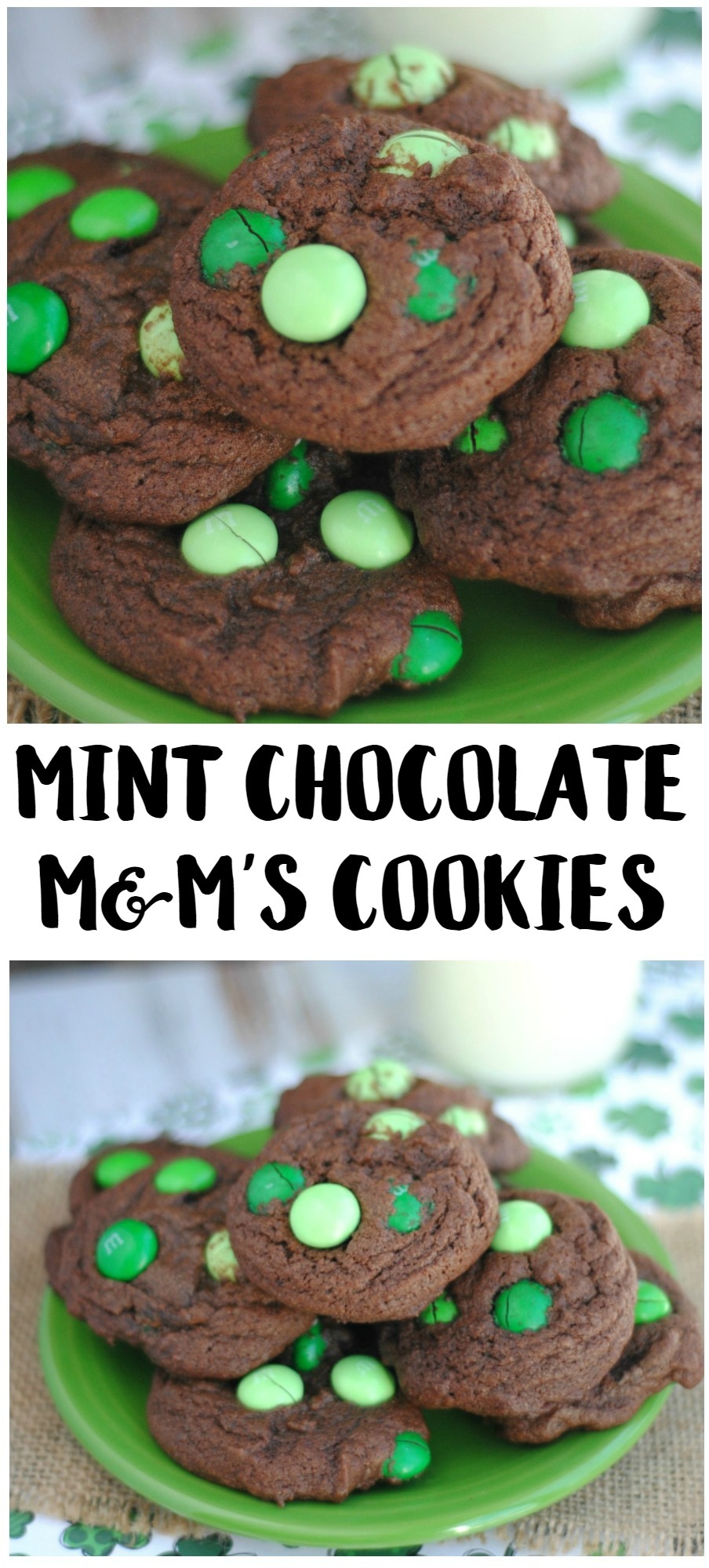 Mint Chocolate M&M's Cookies Recipe - {Not Quite} Susie Homemaker
