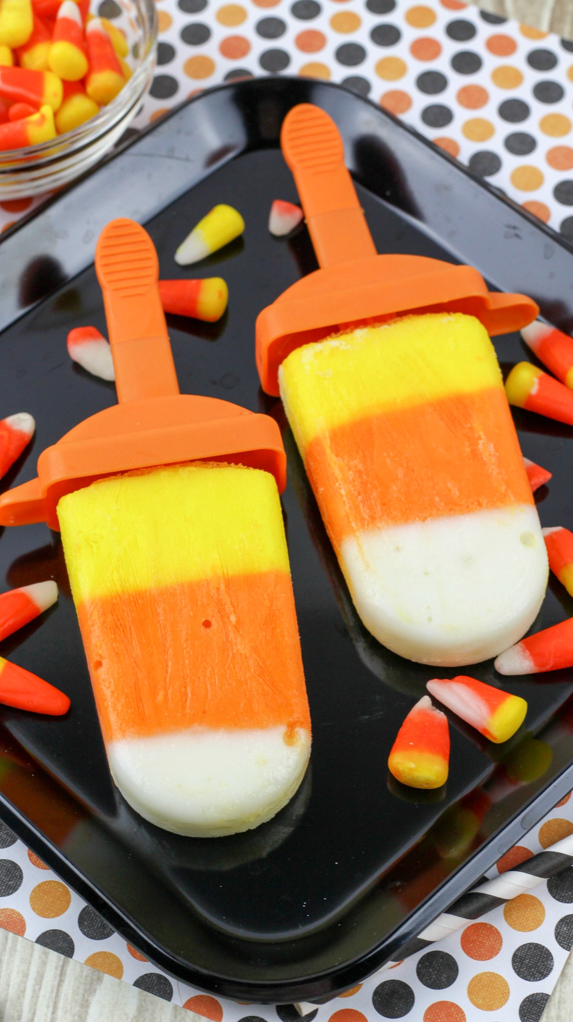Candy Corn Yogurt Pops Recipe - {Not Quite} Susie Homemaker