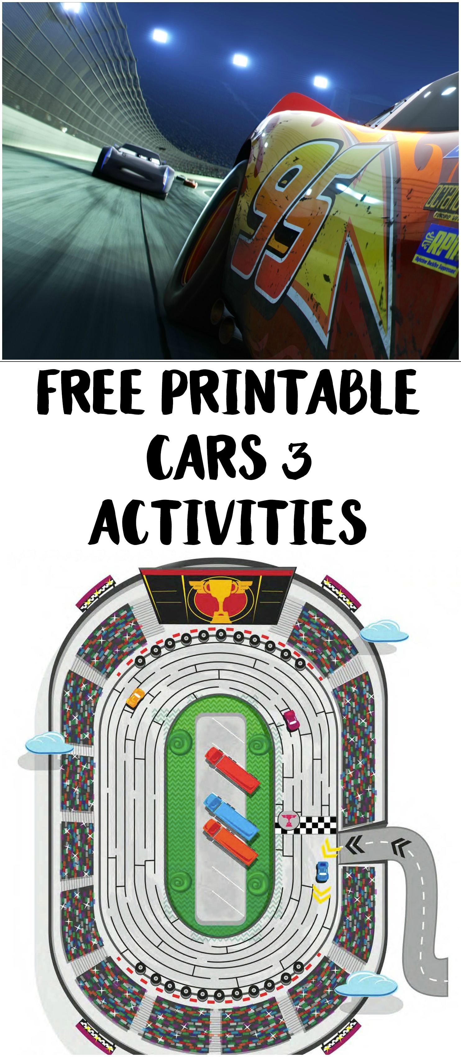 Cars 3 is in Theaters Today! {Free Printable Activity Sheets} - {Not ...