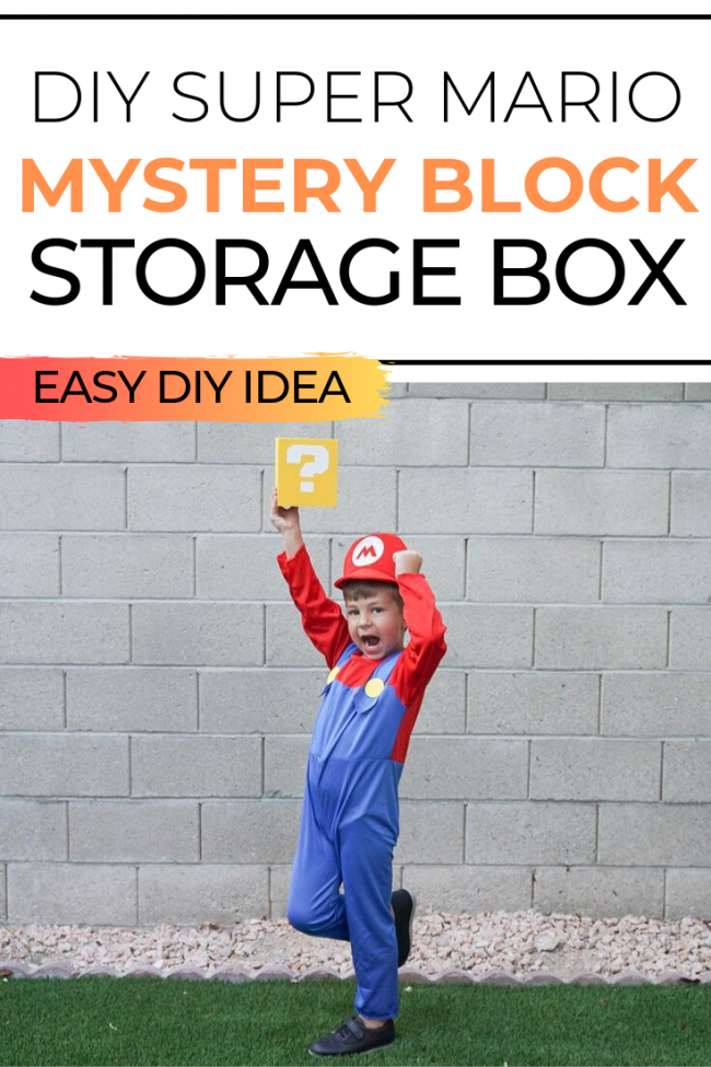 DIY Mystery Block Storage Box | Inspired by Nintendo Super Mario Maker ...
