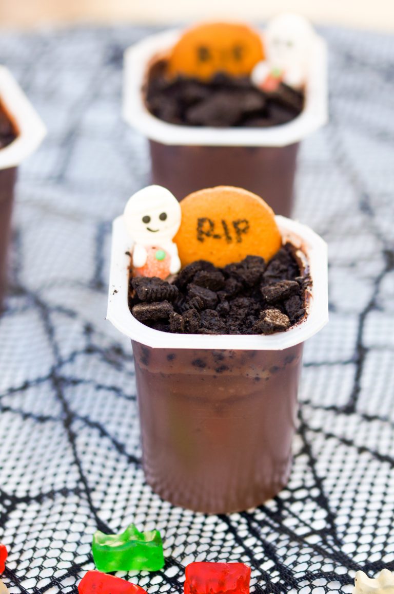 Spooky Graveyard Pudding Cups Recipe - {Not Quite} Susie Homemaker
