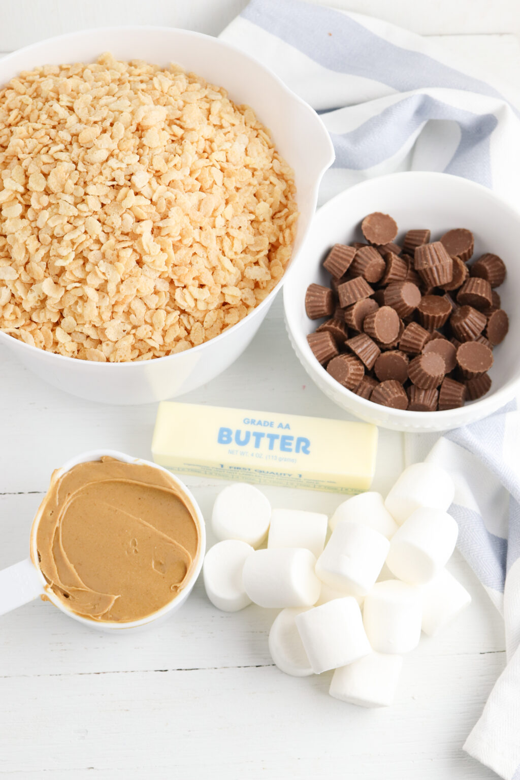 Reese's Rice Krispie Treats Recipe | Peanut Butter Cup Marshmallow ...