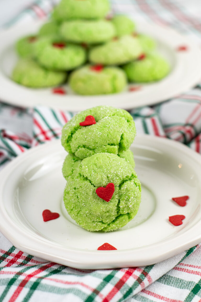 Grinch Crinkle Cookies Recipe | Easy Christmas Cookie Idea - {Not Quite ...